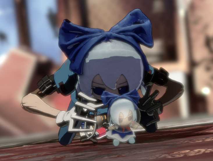 Cirno Fumo Head Over Faust Bag Mod for GUILTY GEAR -STRIVE- | GGST Mods