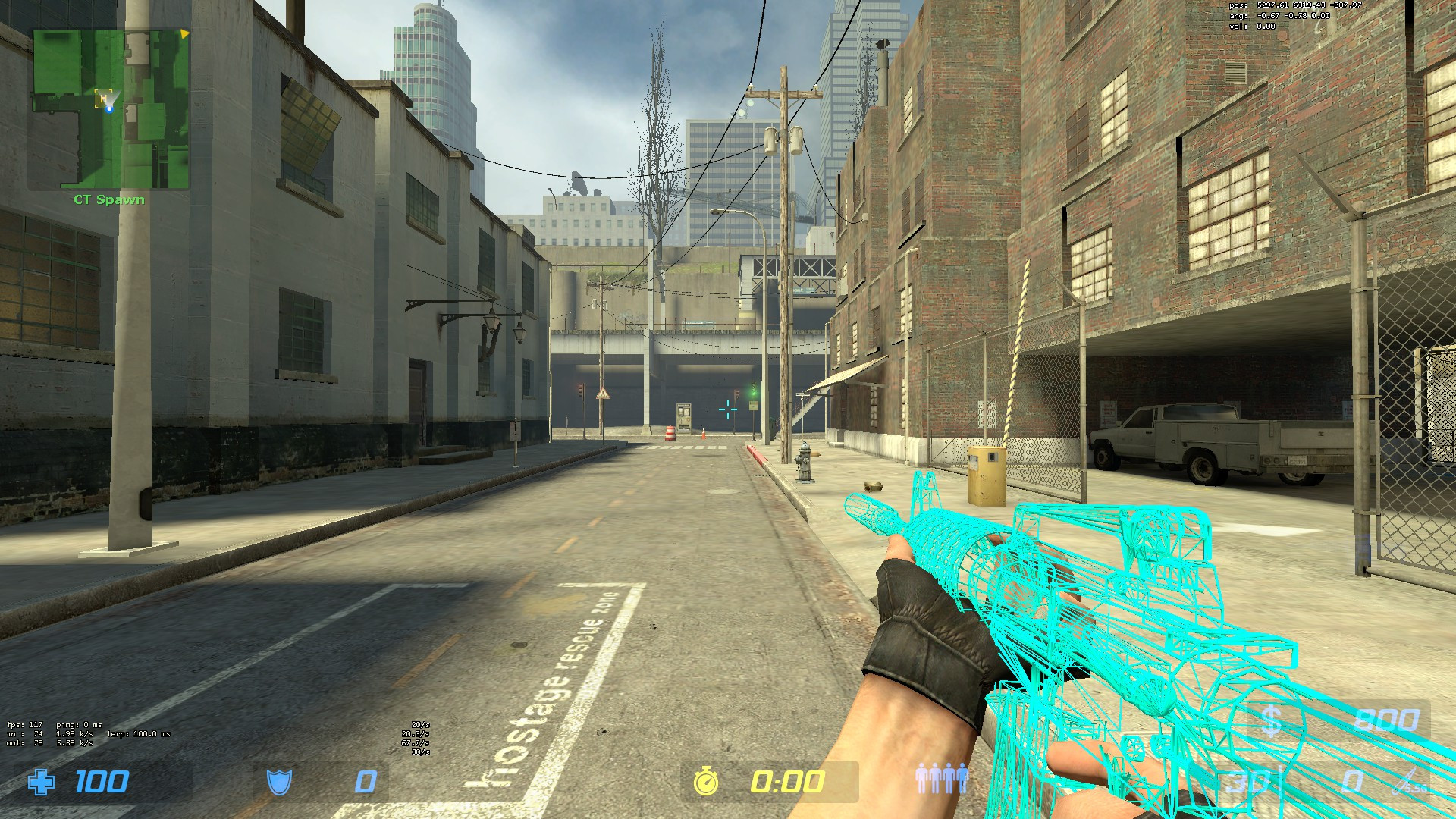 Default CS:S Weapons with Wireframe Model Mod for Counter-Strike: Source | CS:S Mods