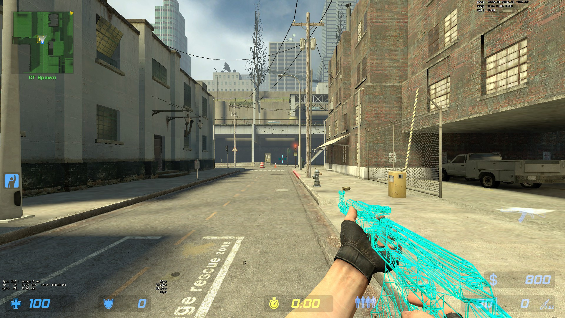 Default CS:S Weapons with Wireframe Model Mod for Counter-Strike ...