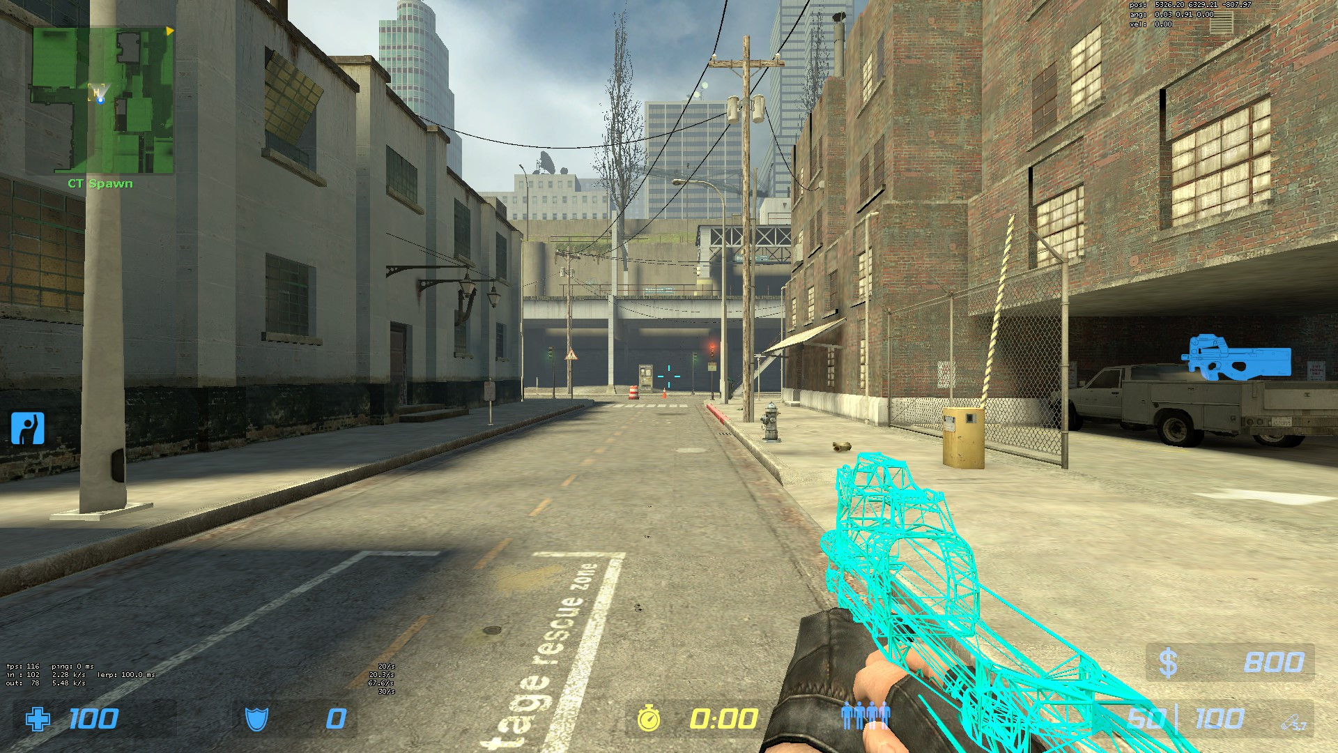 Default CS:S Weapons with Wireframe Model Mod for Counter-Strike ...