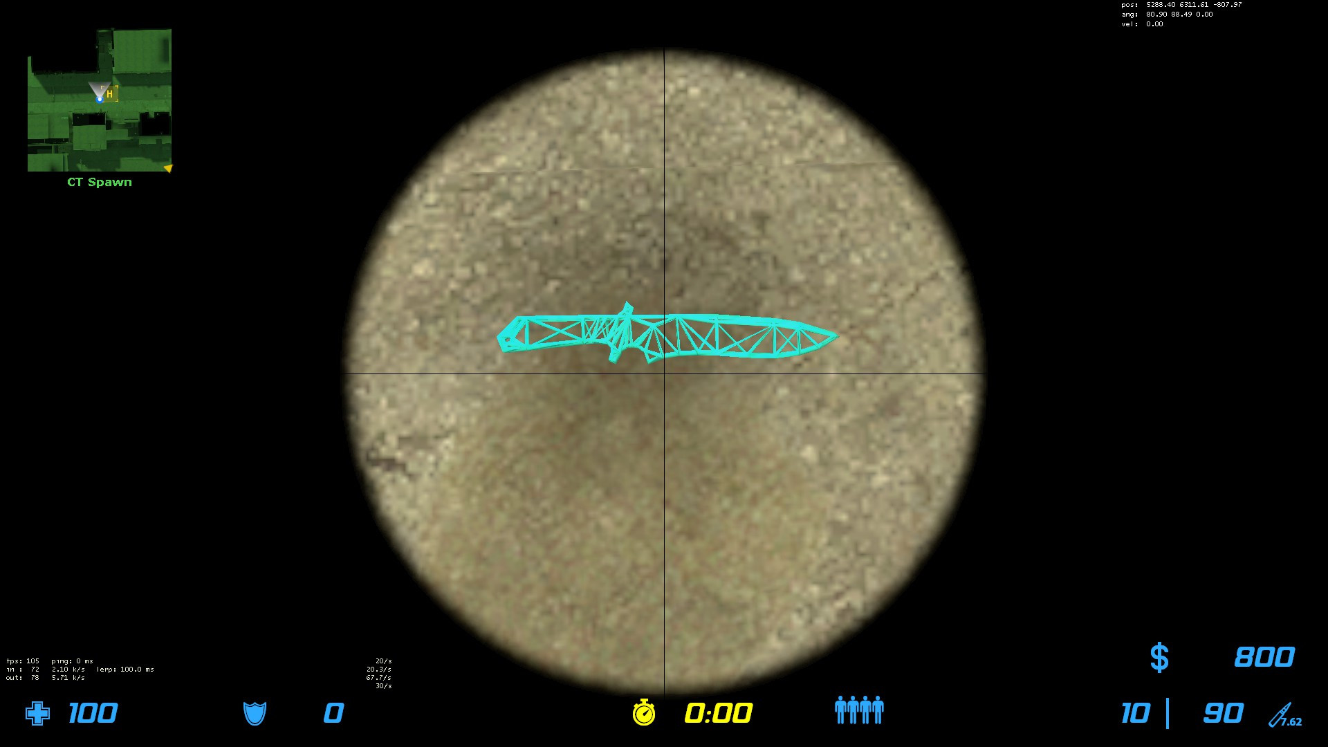 Default CS:S Weapons with Wireframe Model Mod for Counter-Strike ...