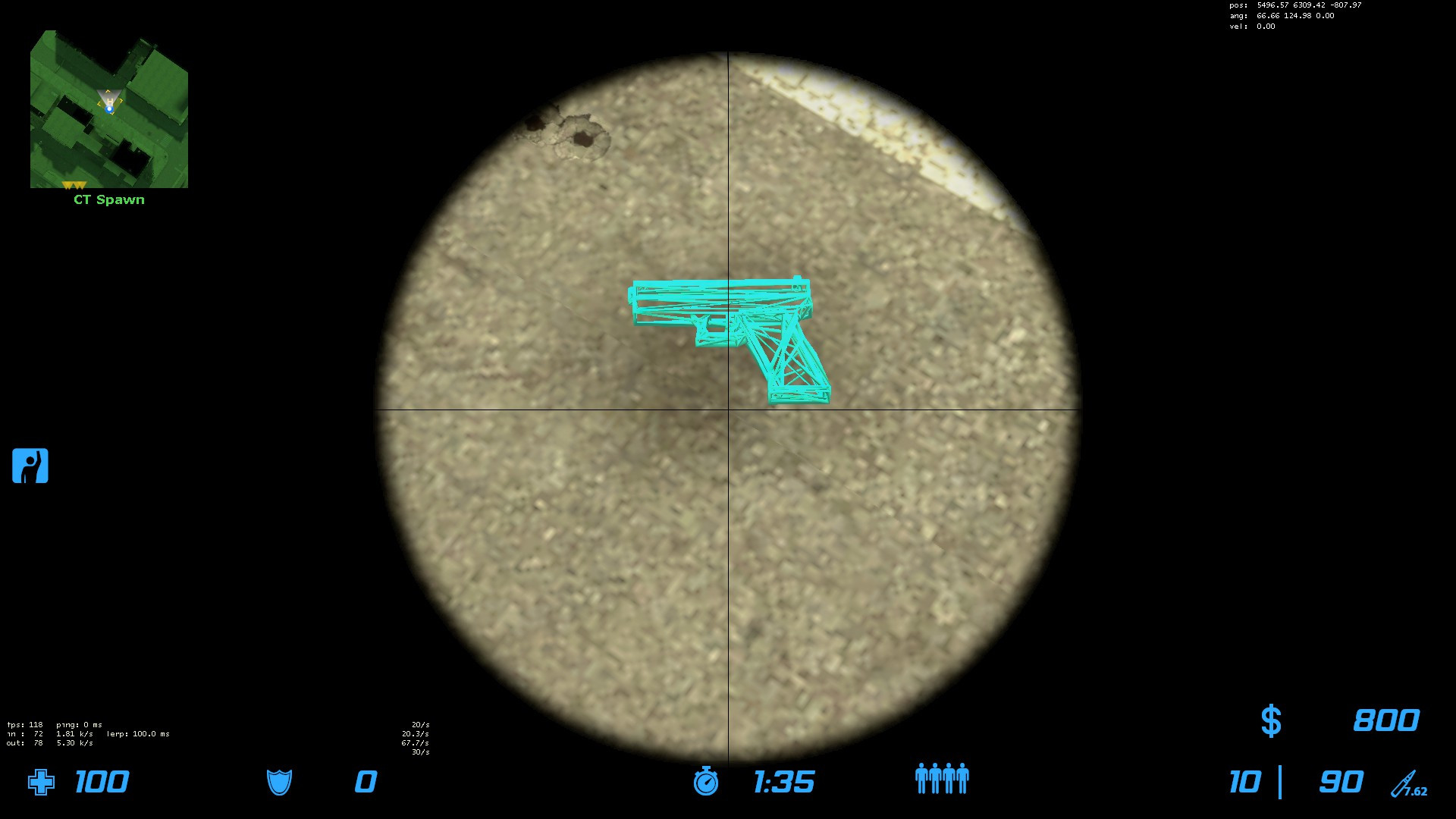 Default CS:S Weapons with Wireframe Model Mod for Counter-Strike ...