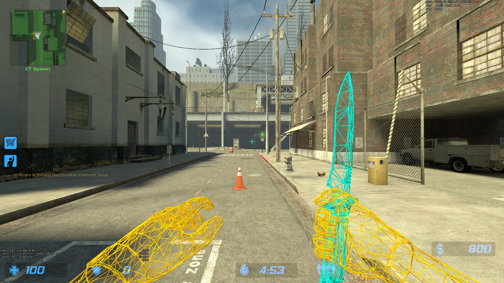 Default CS:S Weapons with Wireframe Model Mod for Counter-Strike ...