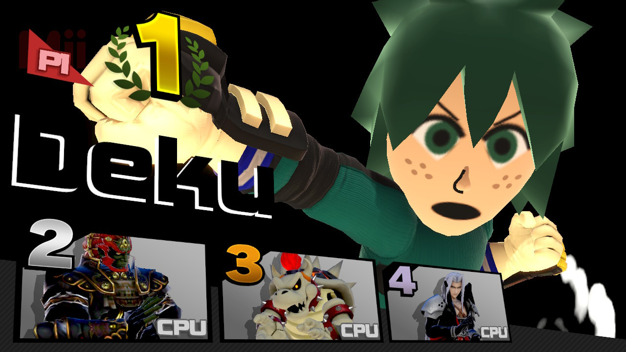 Deku Themed Standard Gear [Super Smash Bros. Ultimate] [Mods]
