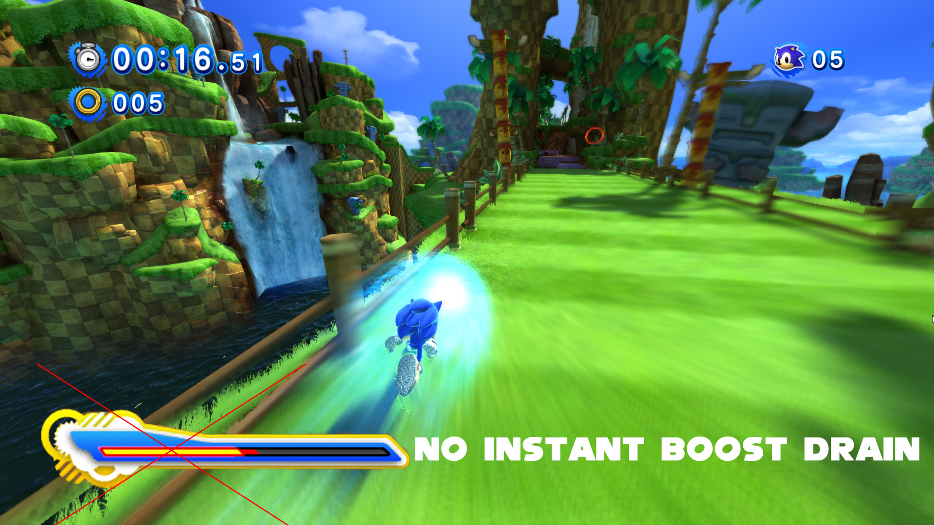 No Instant Boost Drain [Sonic Generations] [Mods]