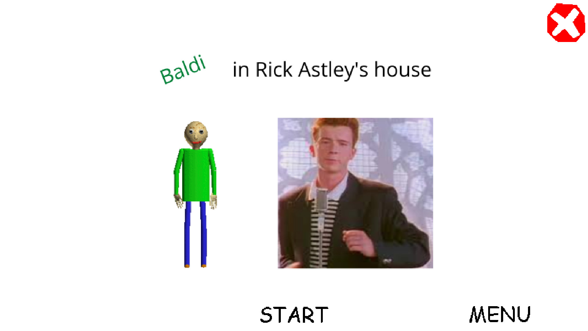 Baldi in Rick Astley's House Mod for Baldi's Basics | Baldi Mods