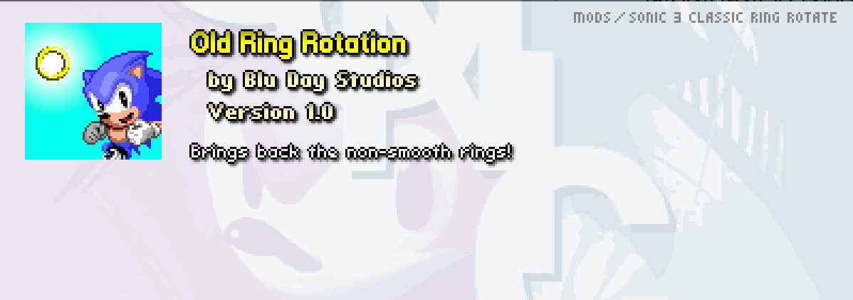 Classic Ring Rotation Mod for Sonic 3 A.I.R. | S3AIR Mods