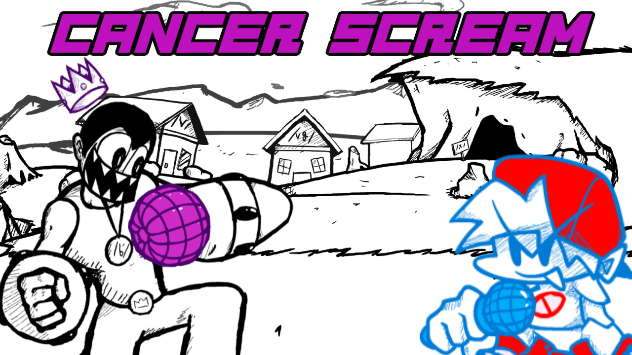 killer scream but cancer lord sing's it [Friday Night Funkin'] [Mods]