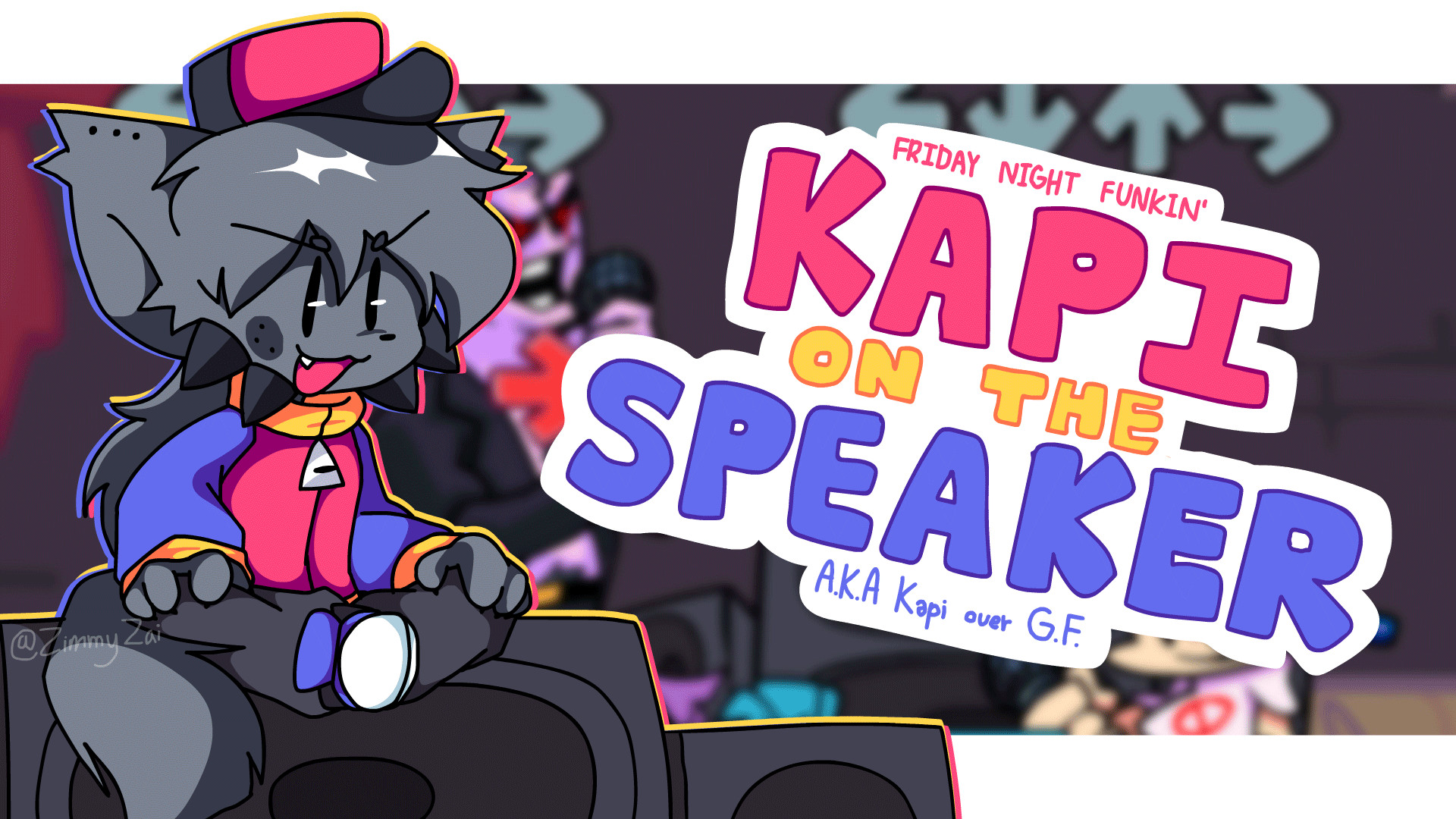 Kapi on the Speaker V2.1 Mod for Friday Night Funkin' | FNF Mods