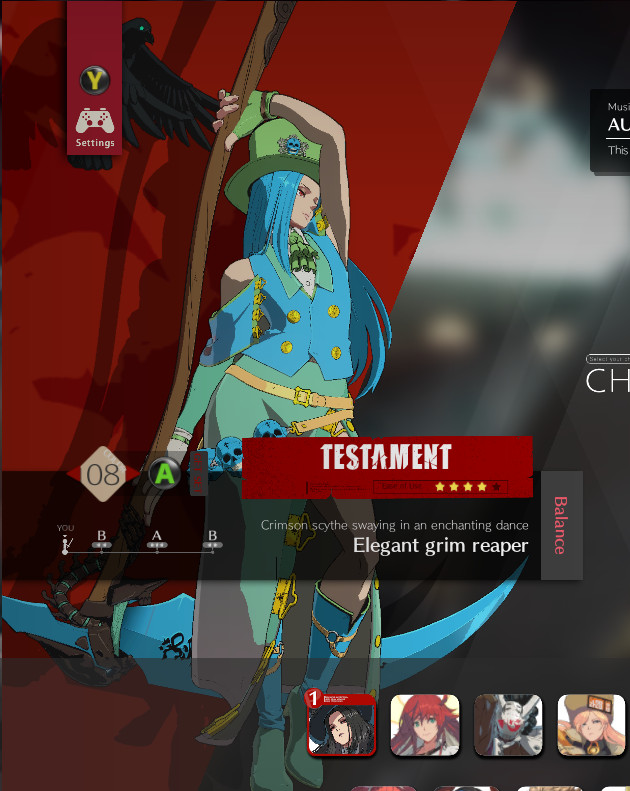 Blue/Green Testament [GUILTY GEAR -STRIVE-] [Mods]