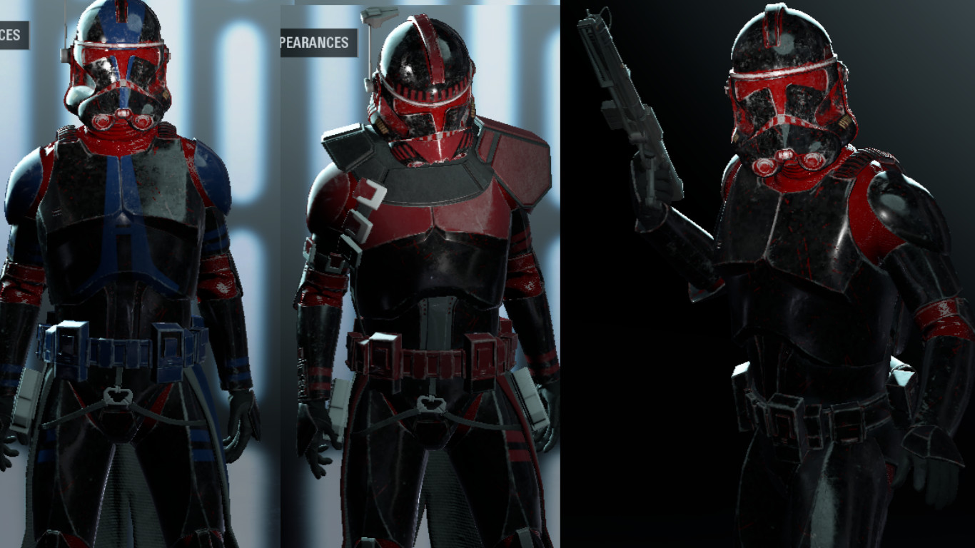 Black and Red Clones Mod for Star Wars Battlefront II (2017) | BF:II Mods