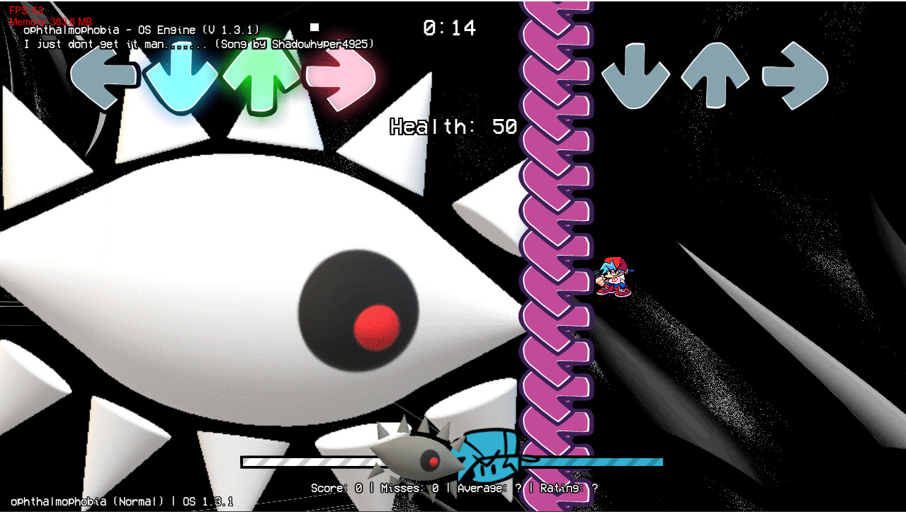 ophthalmophobia chart unfinished [Friday Night Funkin'] [Mods]