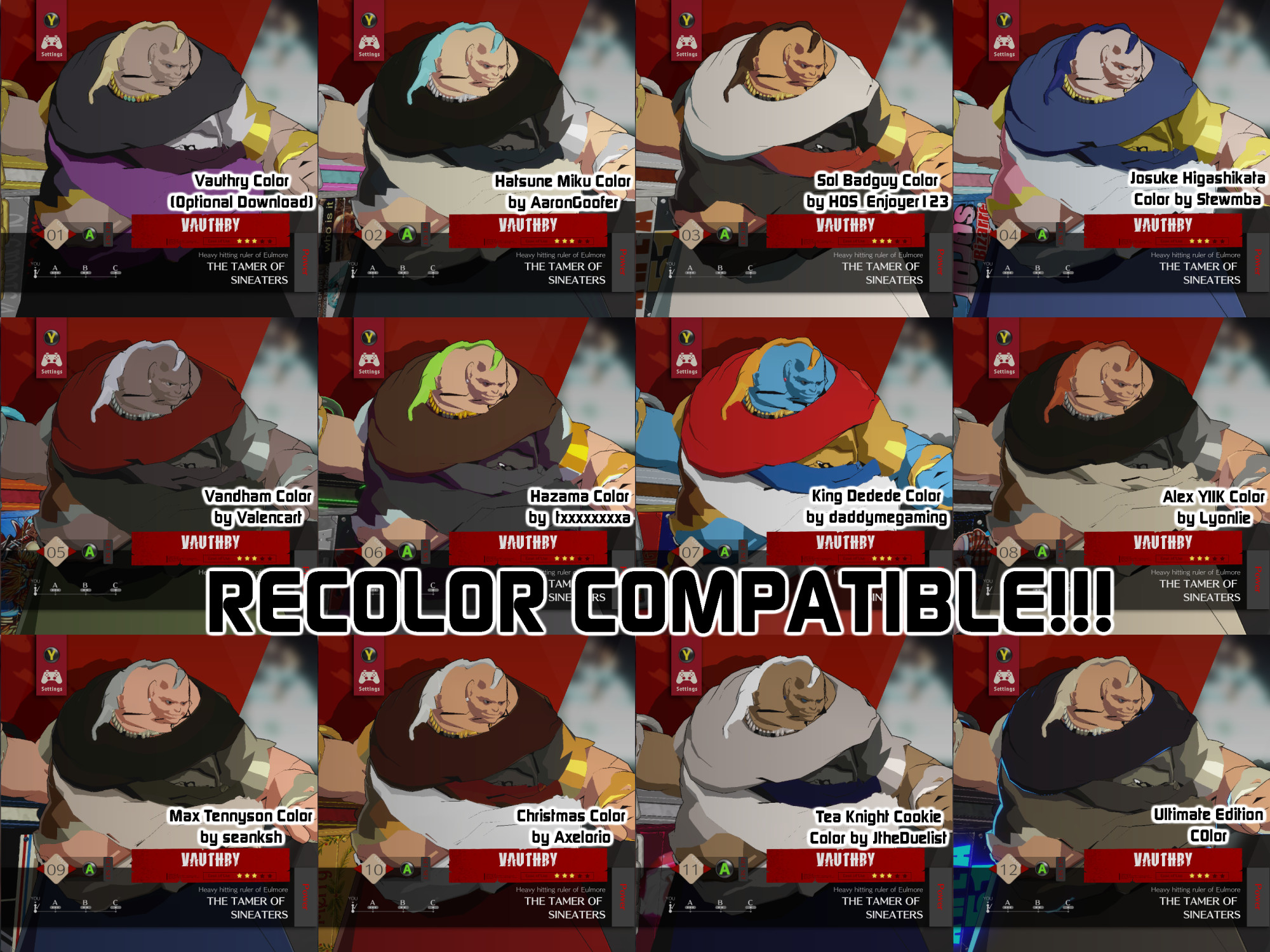 Vauthry Mod for GUILTY GEAR -STRIVE- | GGST Mods