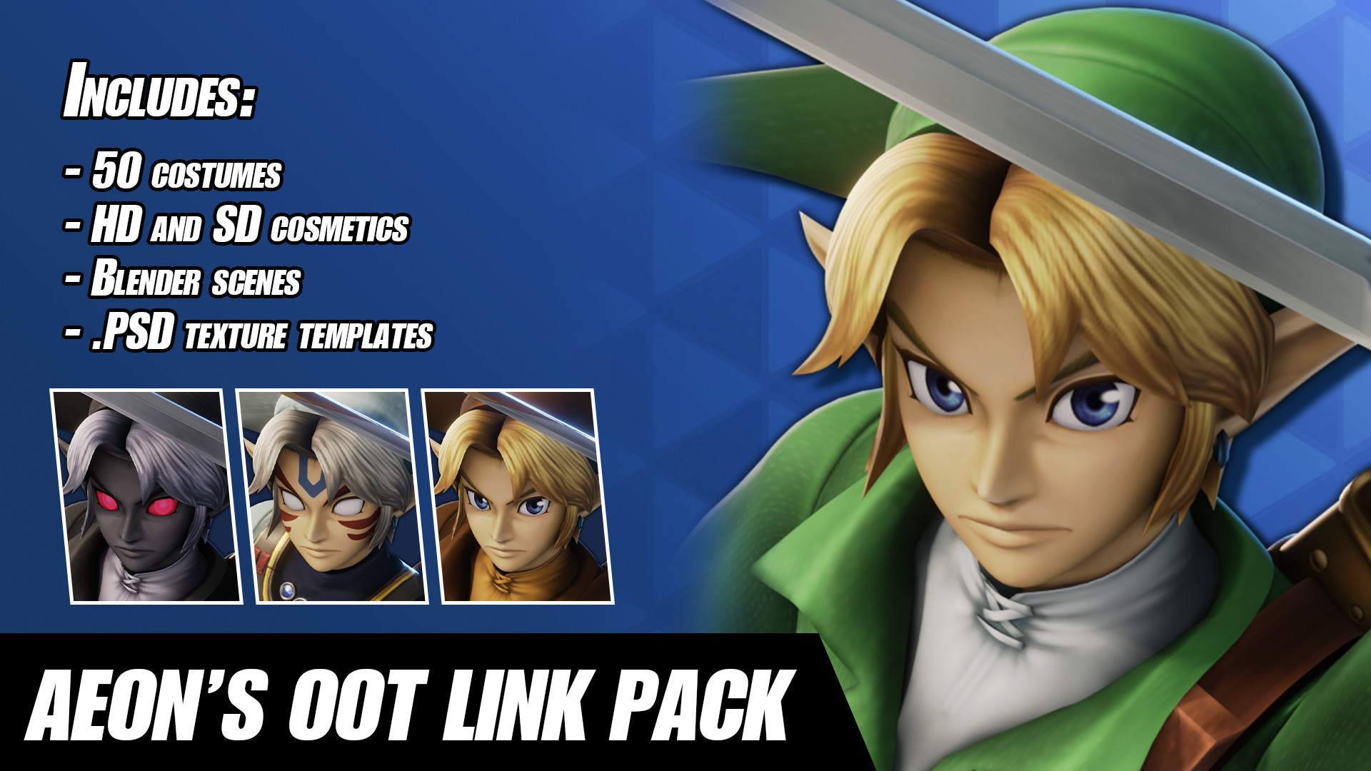Aeon's OoT Link Pack [Super Smash Bros. Brawl] [Mods]