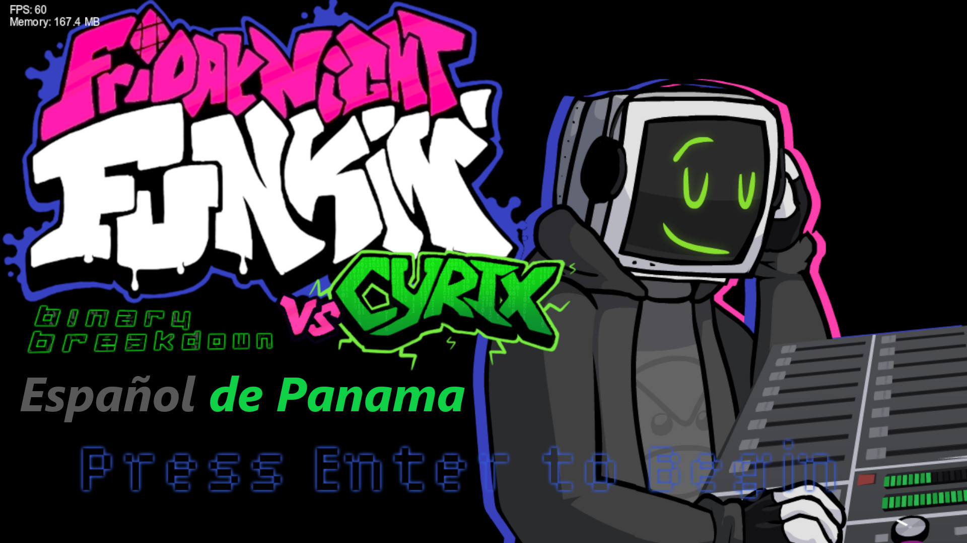Friday Night Funkin'VS Cyrix:Binary Breakdow[ES]PA Mod for Friday Night ...