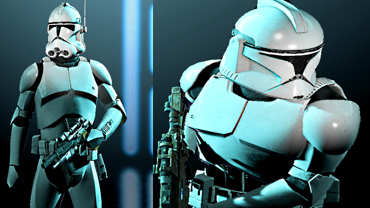 Plain White Clones (over 104th Battalion) Mod for Star Wars Battlefront ...