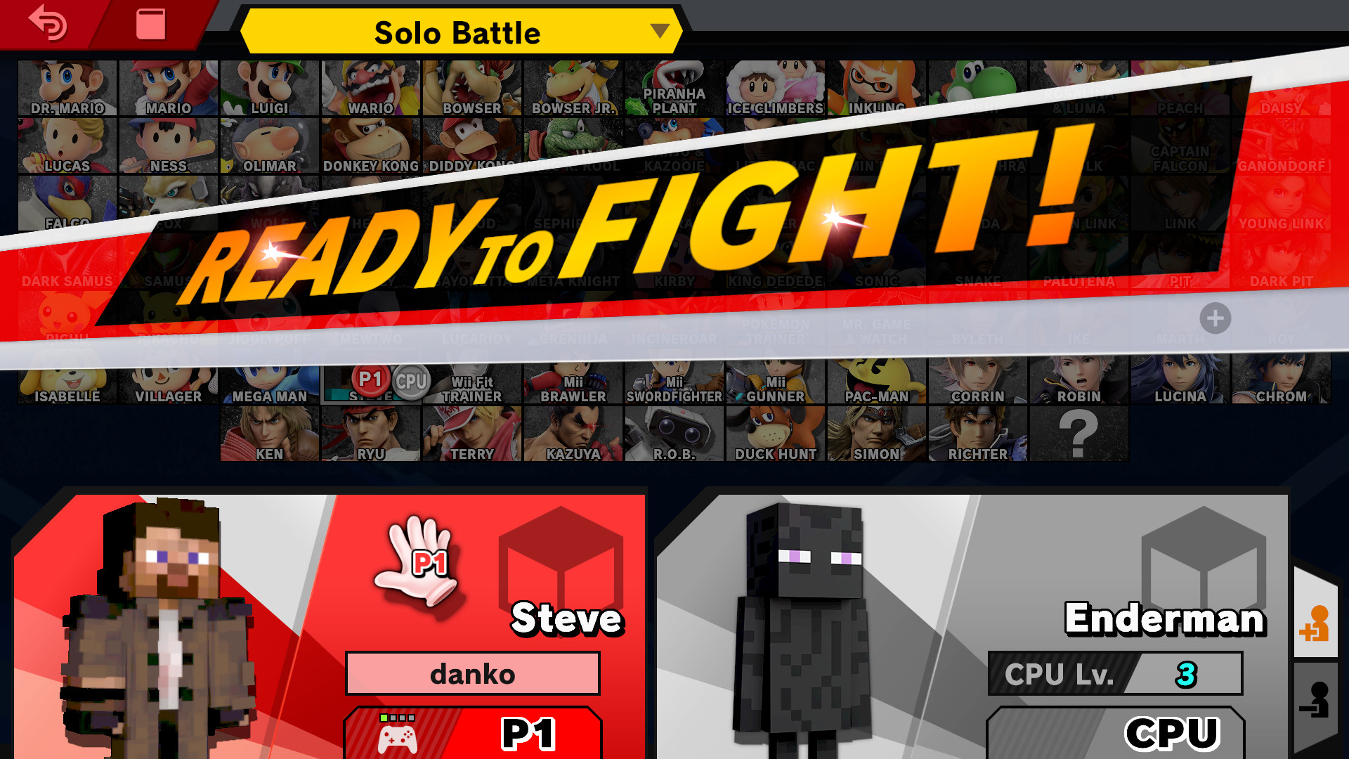 Winter Casual Steve [Super Smash Bros. Ultimate] [Mods]