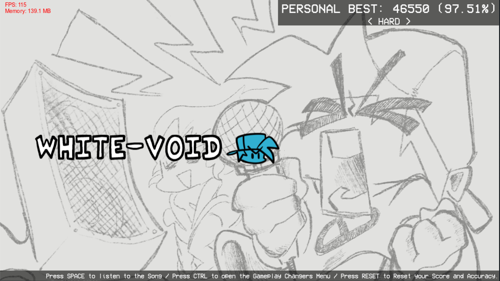 Friday Night Funkin': Boyfriend In The White Void [Friday Night Funkin'] [Mods]