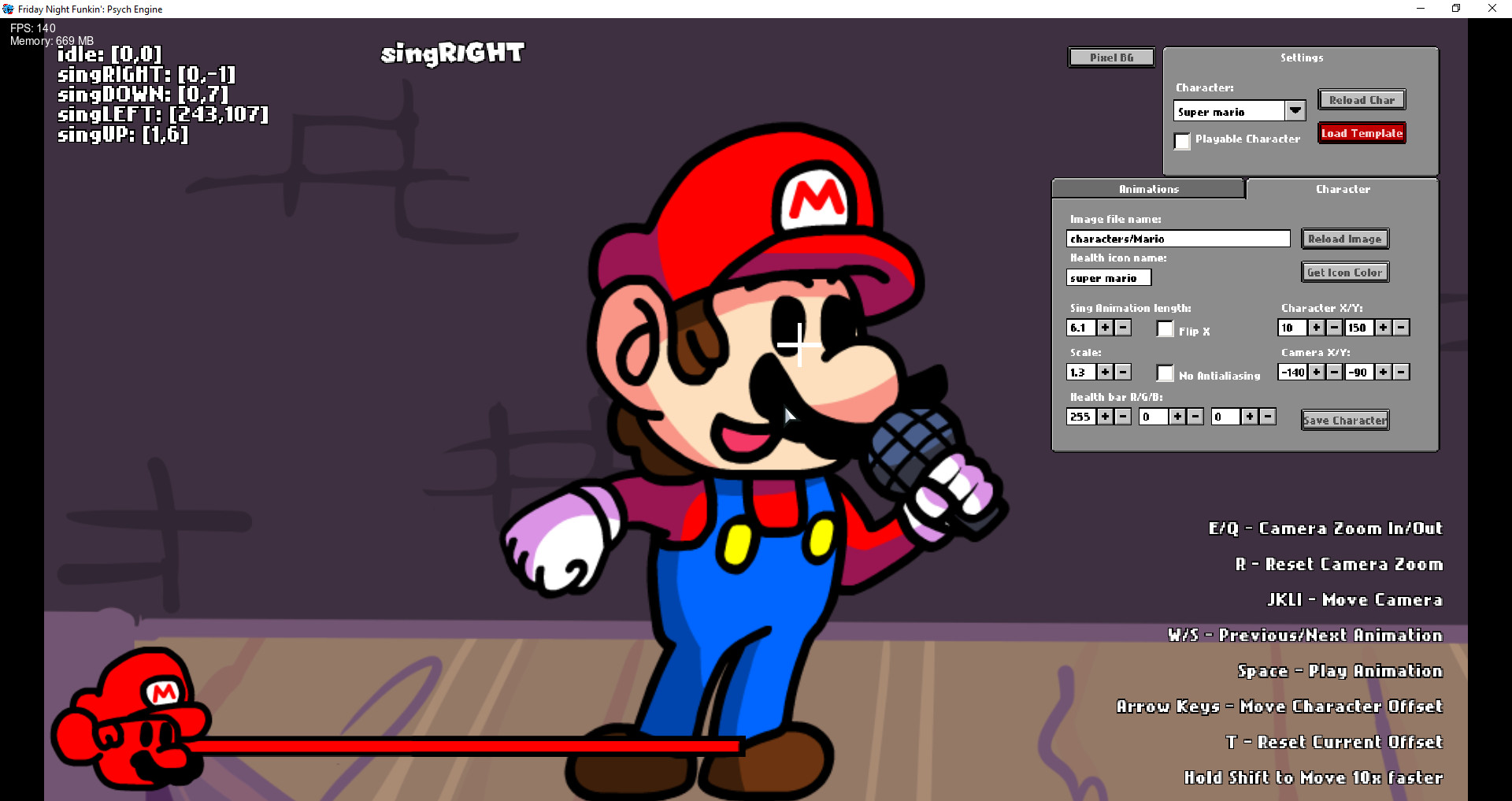 Mario sprites Mod for Friday Night Funkin' | FNF Mods