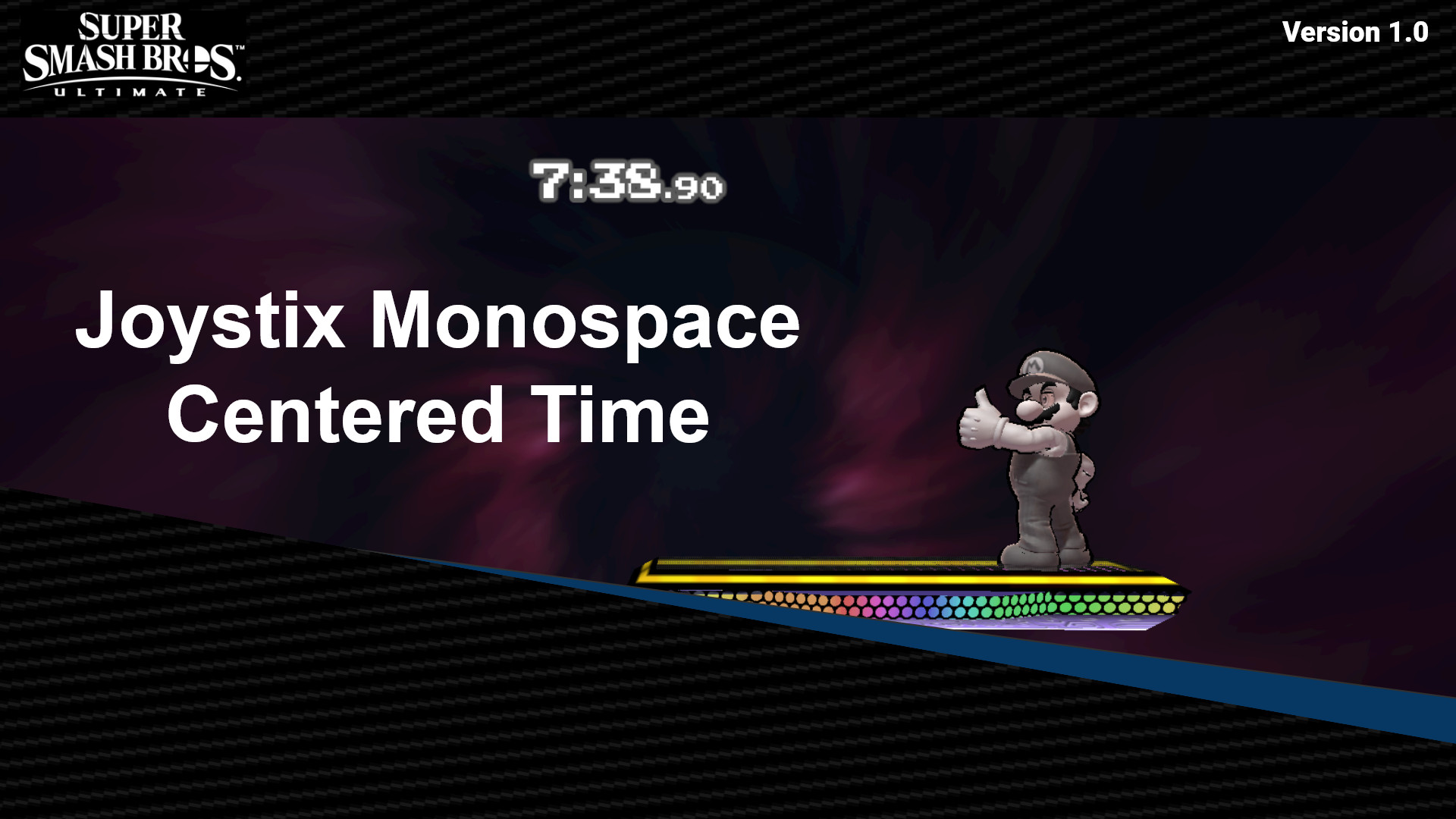 Joystix Monospace Update [Super Smash Bros. Ultimate] [Mods]