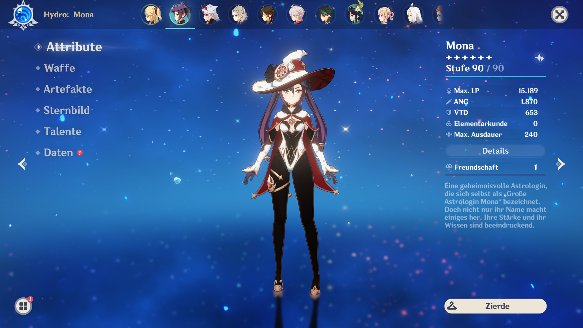 Christmas-themed Mona Mod for Genshin Impact | GI Mods