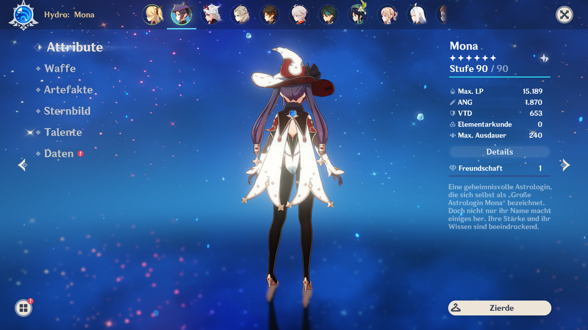 Christmas-themed Mona Mod for Genshin Impact | GI Mods