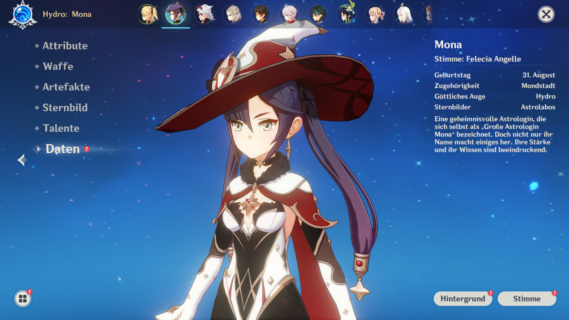 Christmas-themed Mona Mod for Genshin Impact | GI Mods