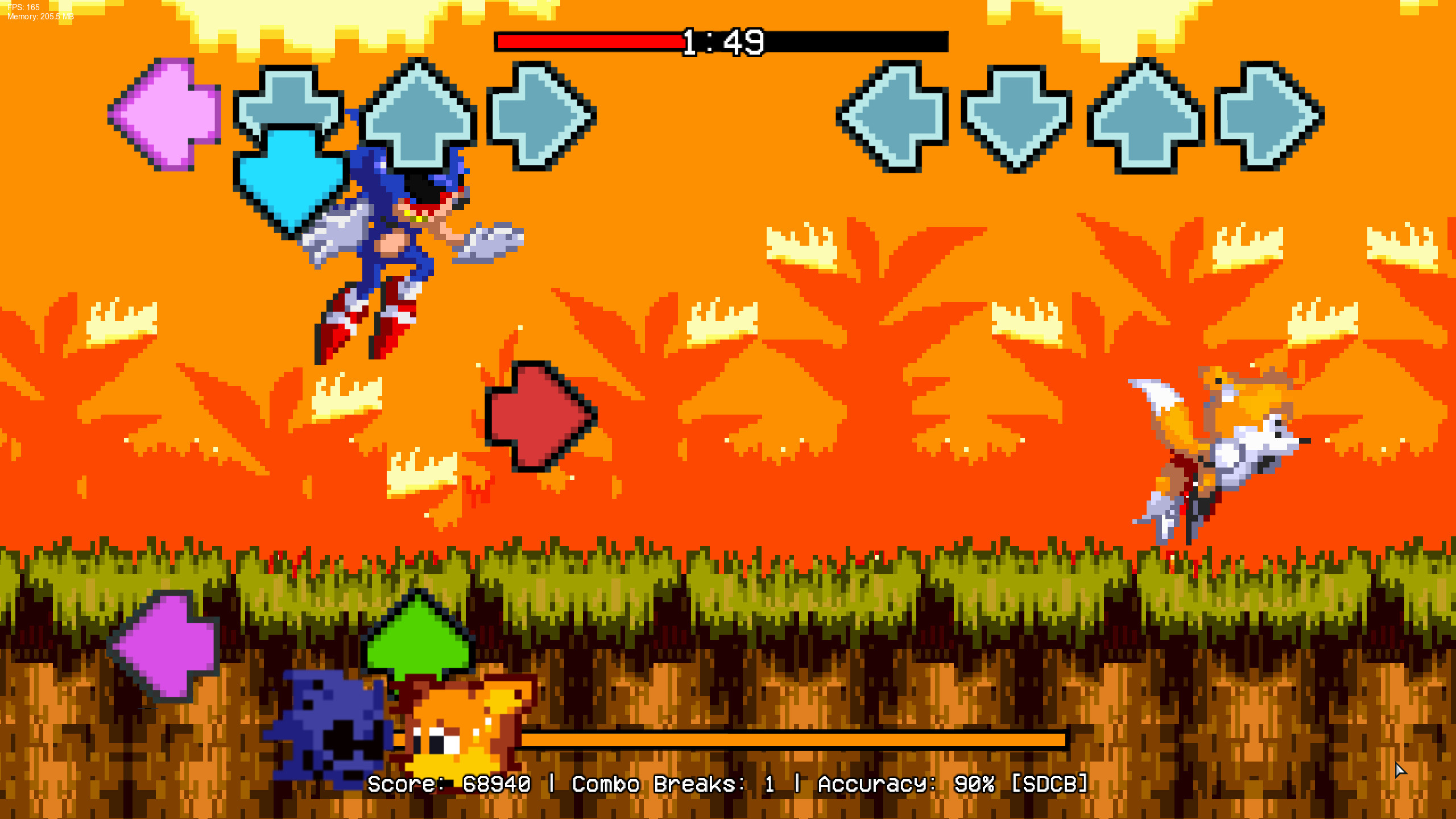 Game over but Tails and Sonic.Exe sing it [Friday Night Funkin'] [Mods]