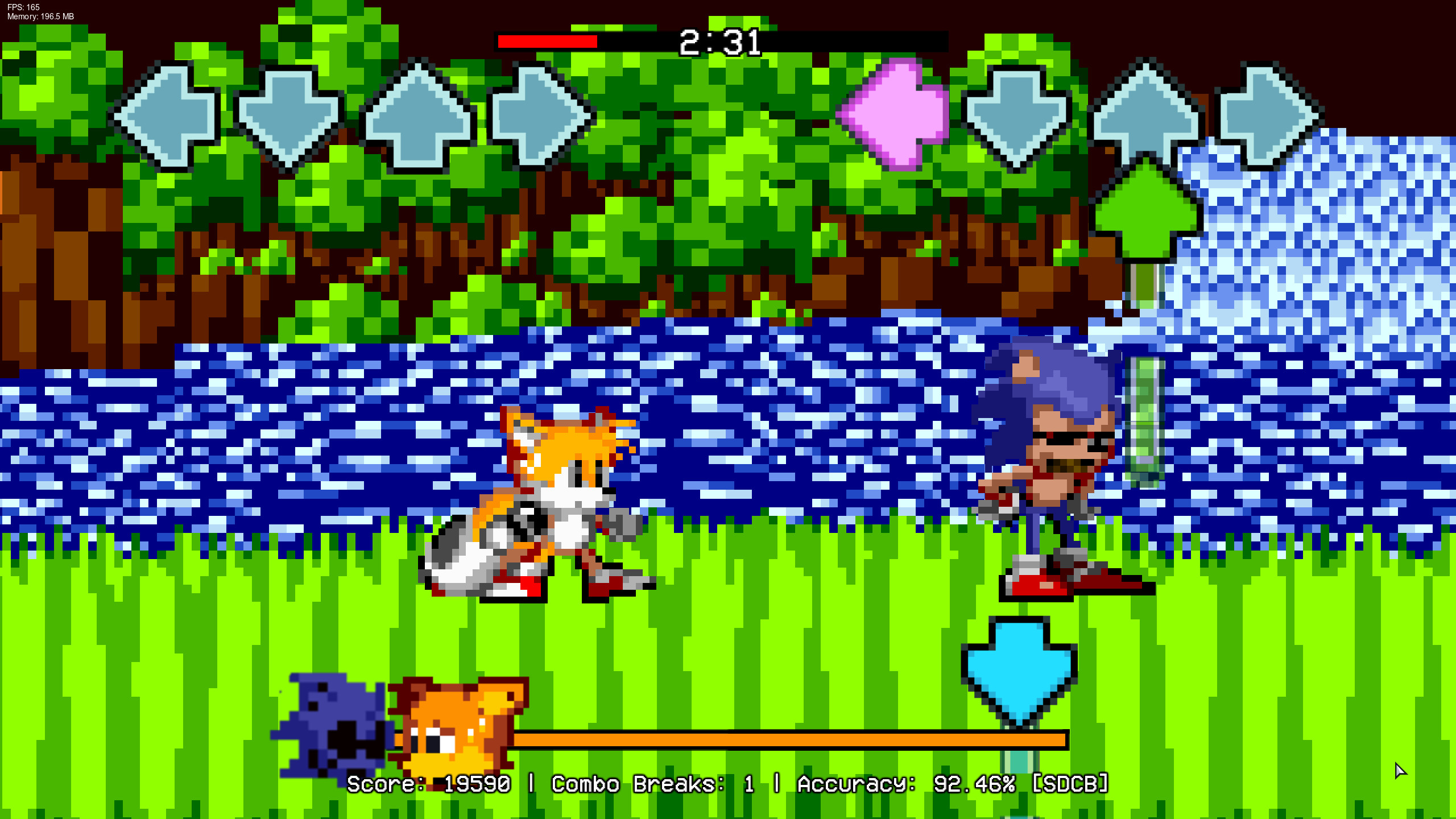 Game over but Tails and Sonic.Exe sing it [Friday Night Funkin'] [Mods]