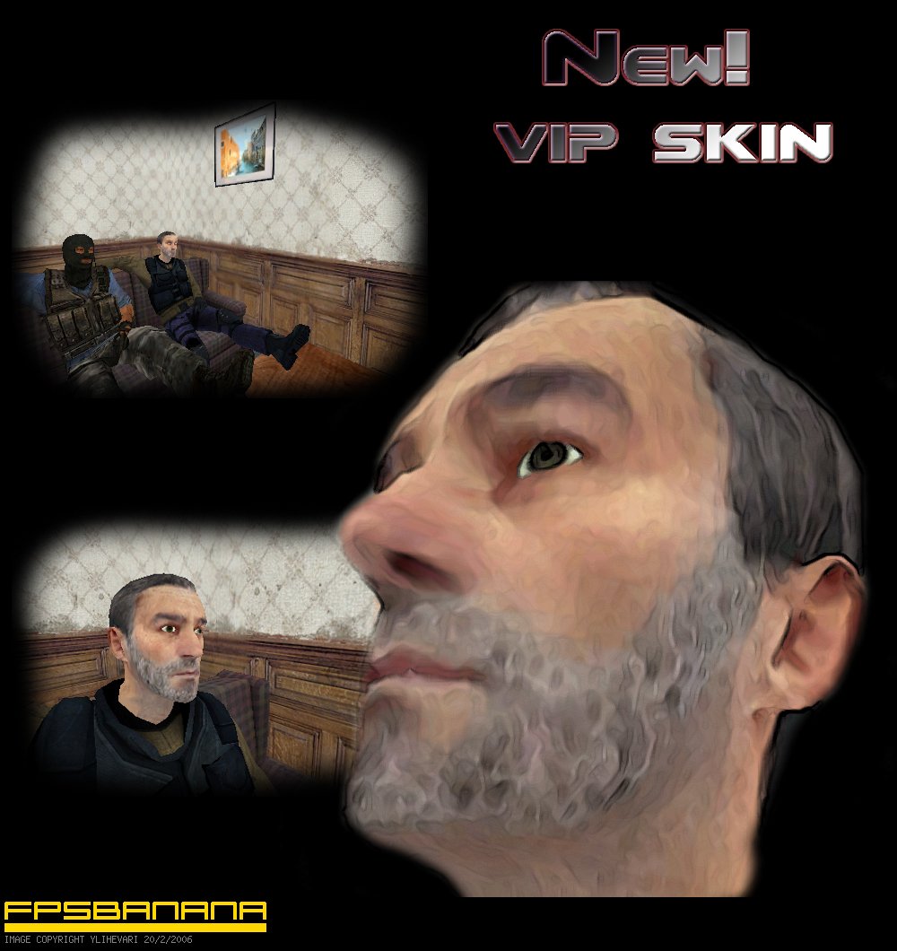 New_vip Face Skin Mod for Counter-Strike: Source | CS:S Mods