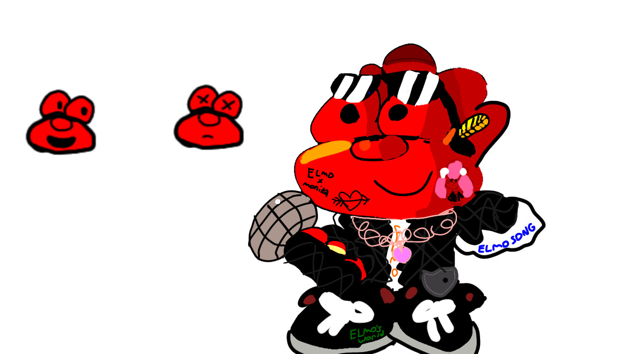 Elmo From Sesame Street Over Boyfriend Mod for Friday Night Funkin ...