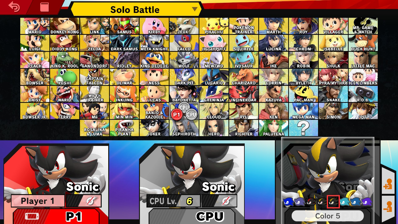 Yellow Android Shadow Mod for Super Smash Bros. Ultimate | SSBU Mods