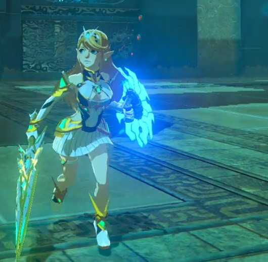 Mythra Outfit & blade (Linkle) Mod for The Legend of Zelda: Breath of ...