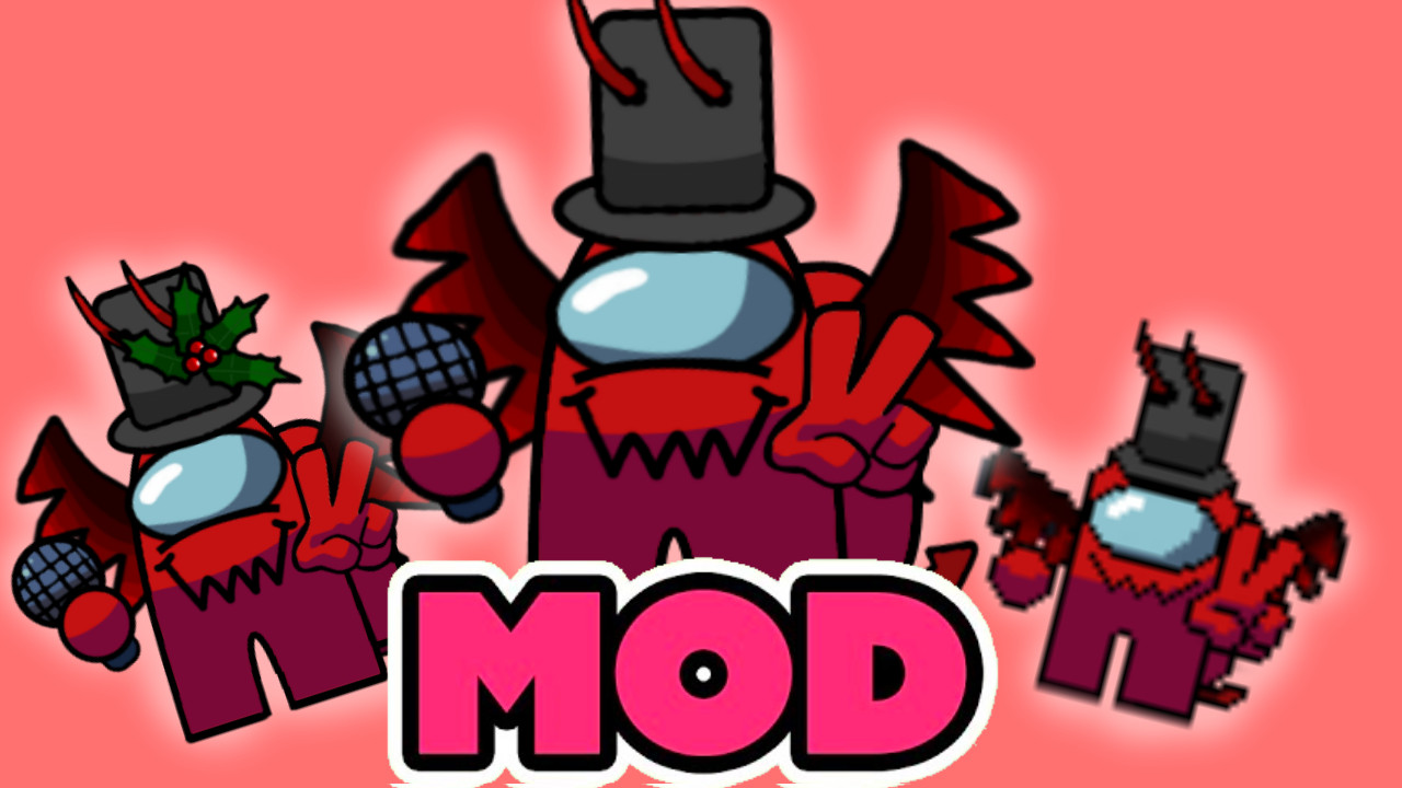 Red The Devil over BF Mod for Friday Night Funkin' | FNF Mods