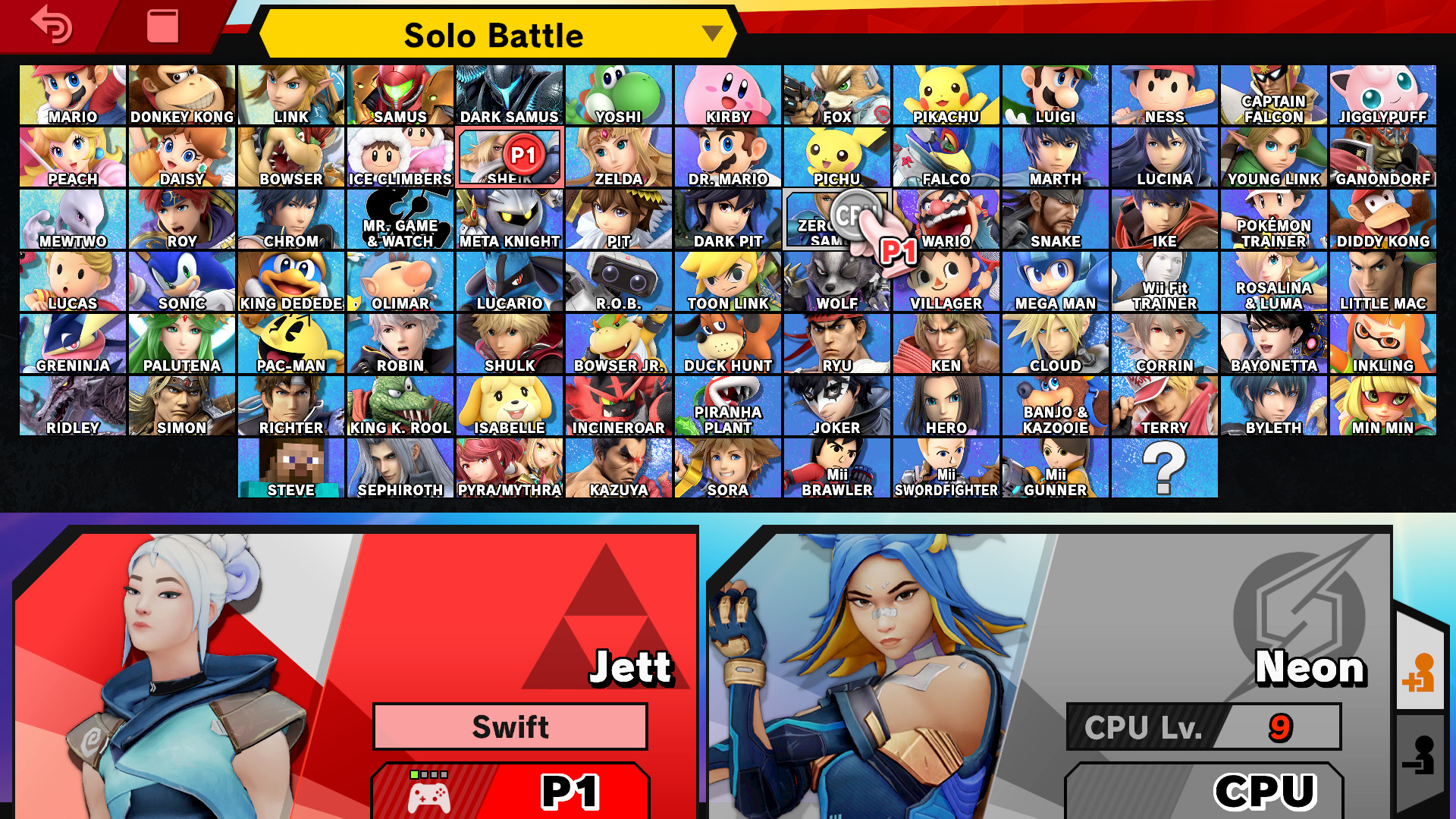 Jett [Super Smash Bros. Ultimate] [Mods]