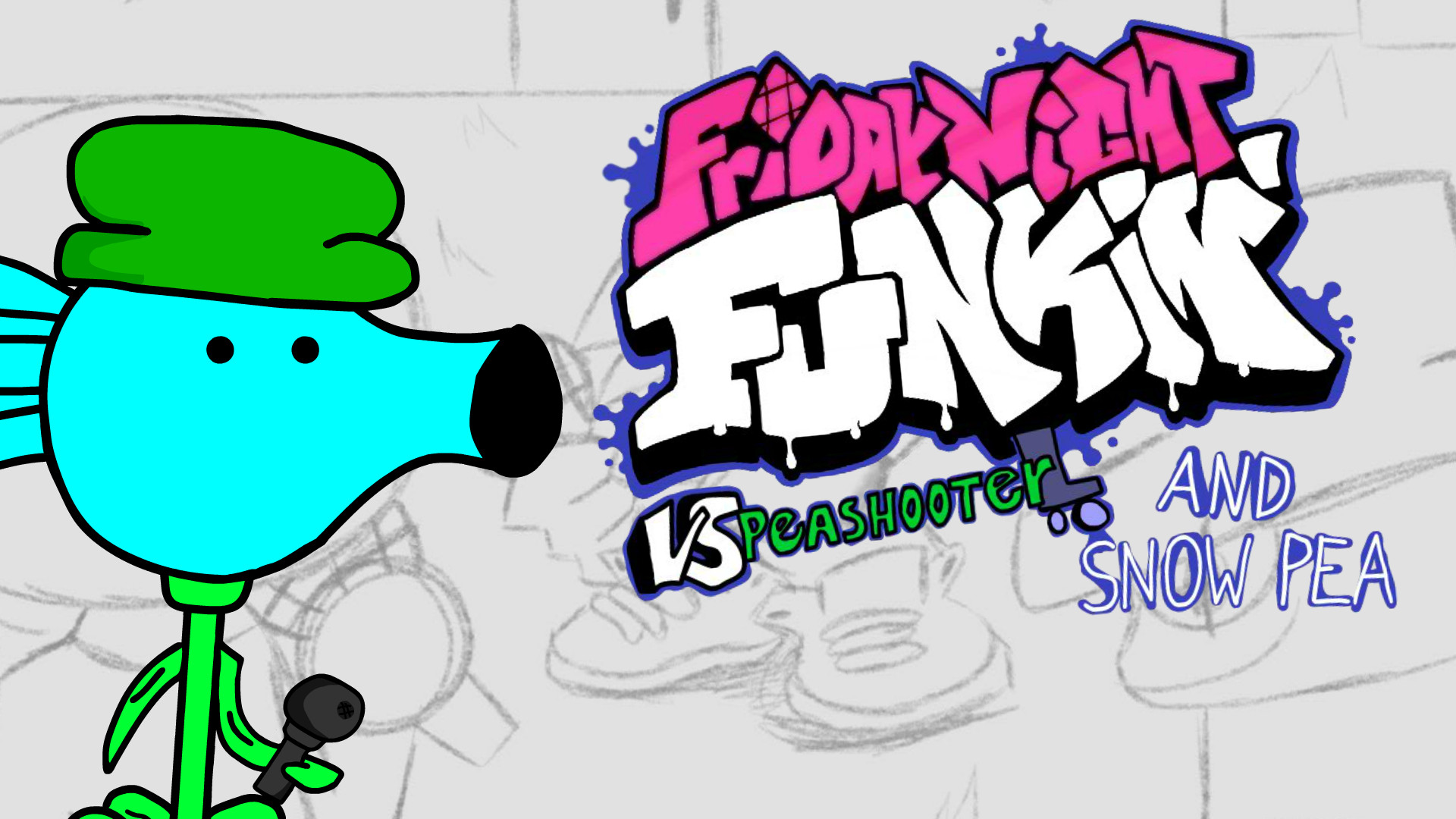 Vs. Peashooter & Snow Pea Mod for Friday Night Funkin' | FNF Mods