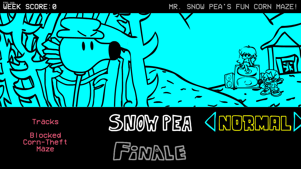 Vs. Peashooter & Snow Pea Mod for Friday Night Funkin' | FNF Mods