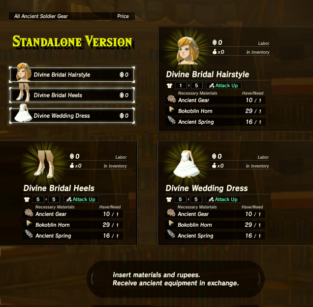 Wedding Dress for Linkle Mod for The Legend of Zelda: Breath of the ...