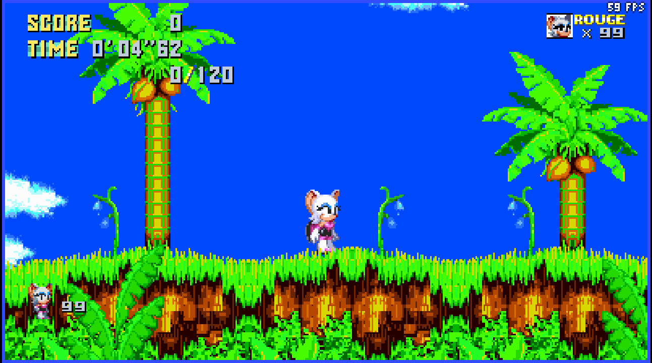 Mania Rouge The bat In Sonic 3 AIR Mod for Sonic 3 A.I.R. | S3AIR Mods