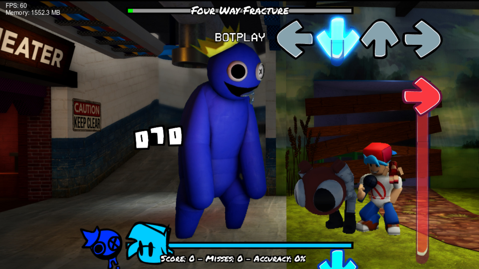 Rainbow friends sings Four way fracture Mod for Friday Night Funkin ...