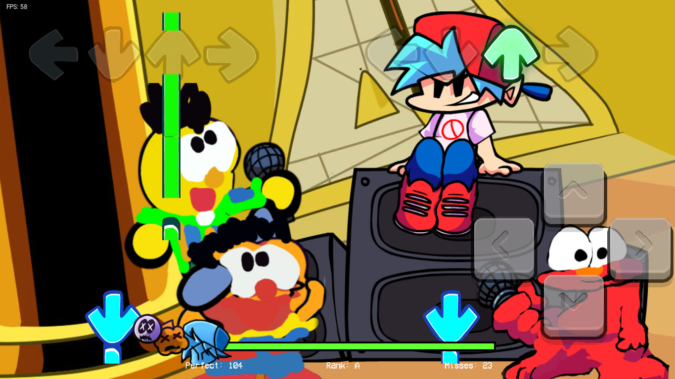 FNF Bert and Ernie over Skid and Pump [Friday Night Funkin'] [Mods]