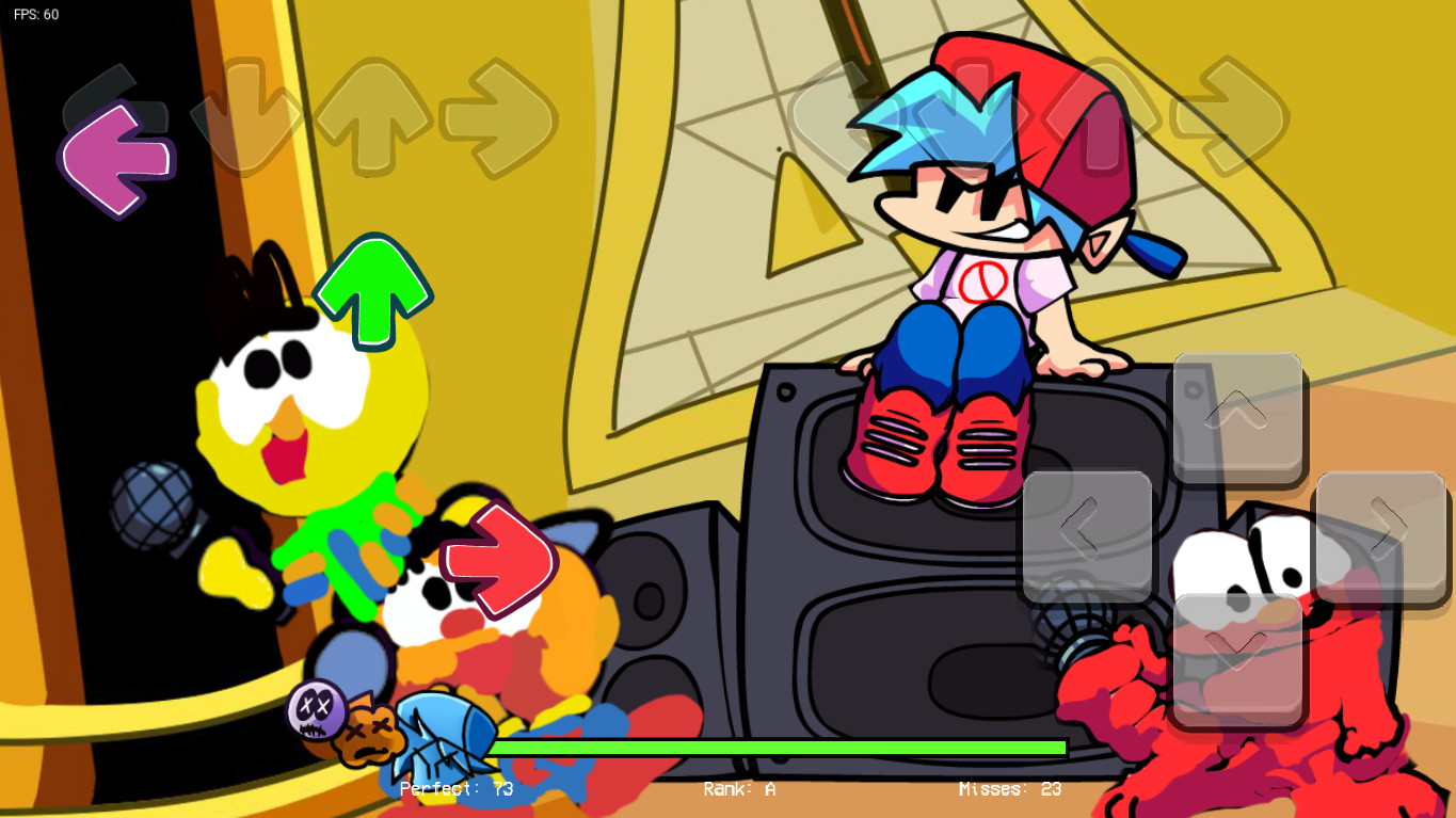 FNF Bert and Ernie over Skid and Pump [Friday Night Funkin'] [Mods]