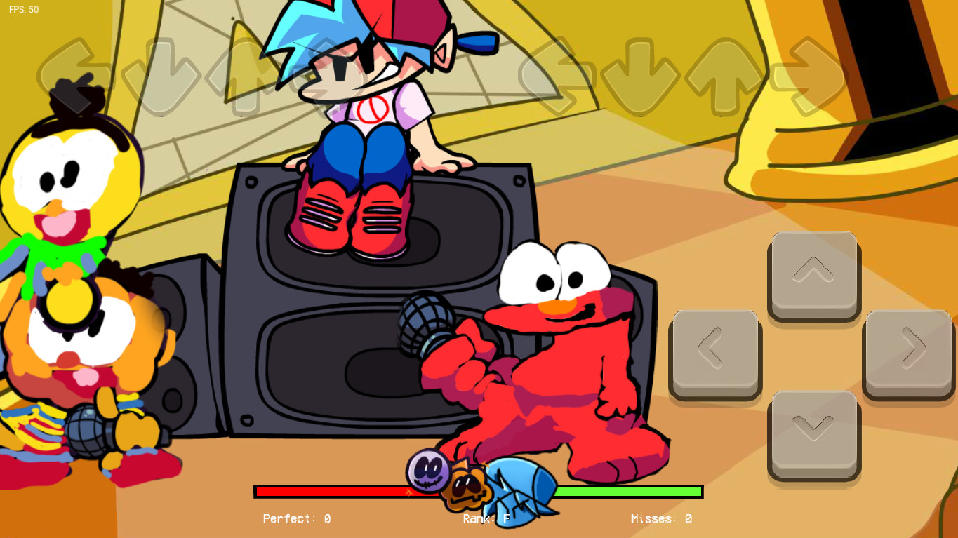 FNF Bert and Ernie over Skid and Pump [Friday Night Funkin'] [Mods]