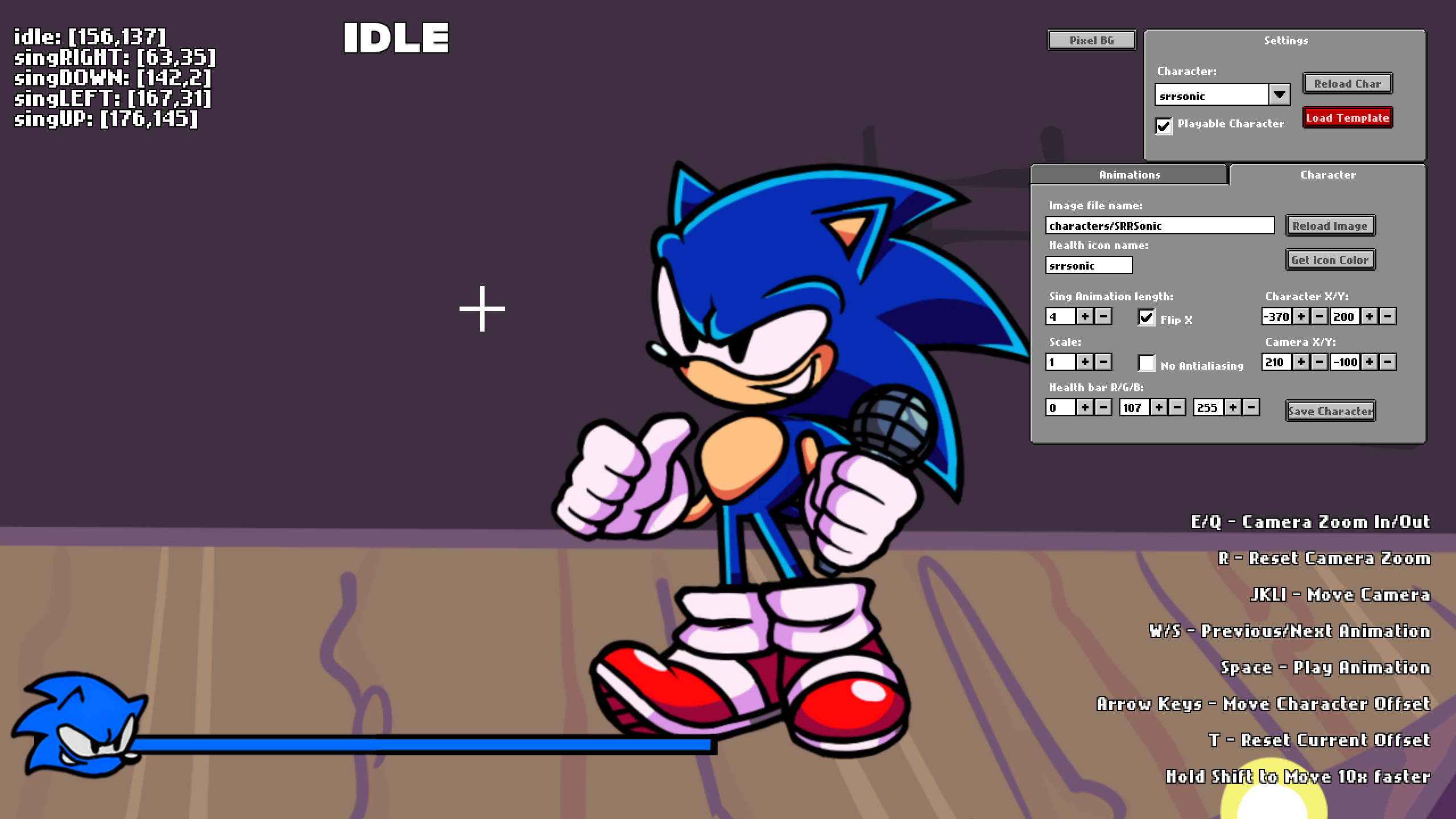 Playable SRR Sonic (made from official FLA) Mod for Friday Night Funkin ...