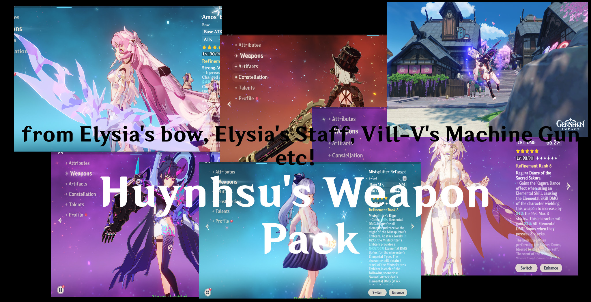 HuynhSu's Weapon Pack | Genshin Impact Mod for Genshin Impact | GI Mods