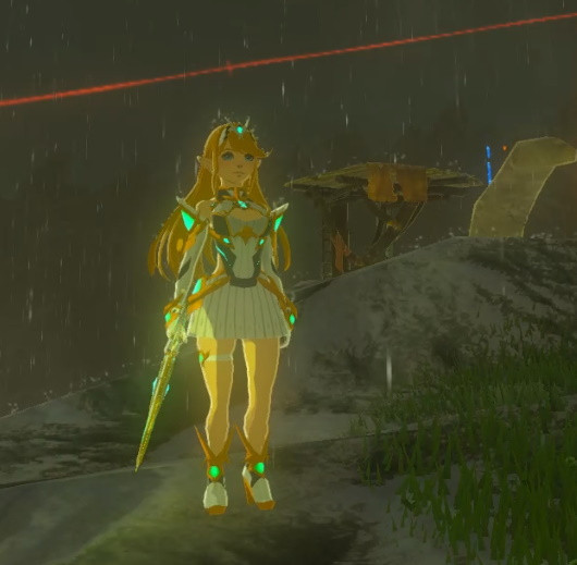 Mythra Outfit & blade (Linkle) [The Legend of Zelda: Breath of the Wild ...