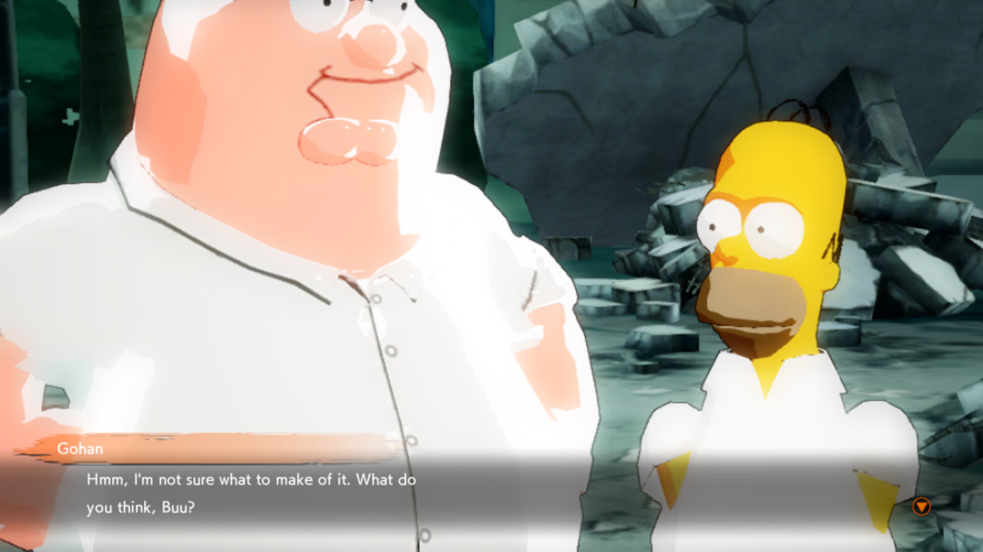 Peter Griffin over Majin Buu Mod for Dragon Ball FighterZ | DB:FZ Mods