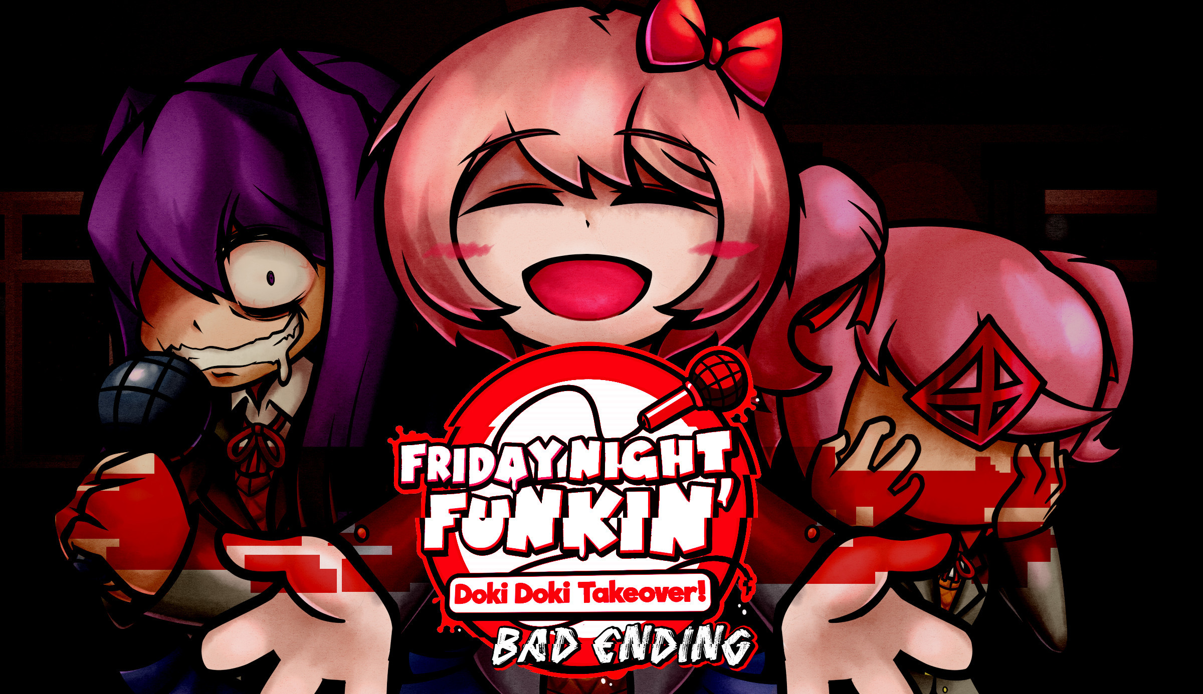 Doki Doki Takeover! BAD ENDING MANIA Mod for Friday Night Funkin' | FNF ...