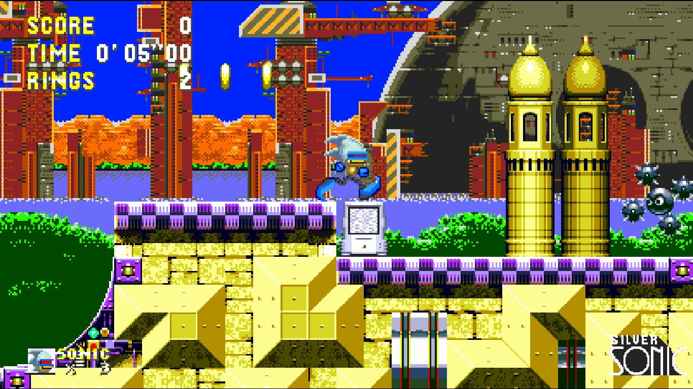 Silver Sonic from Sonic 2 Master System Mod for Sonic 3 A.I.R. | S3AIR Mods