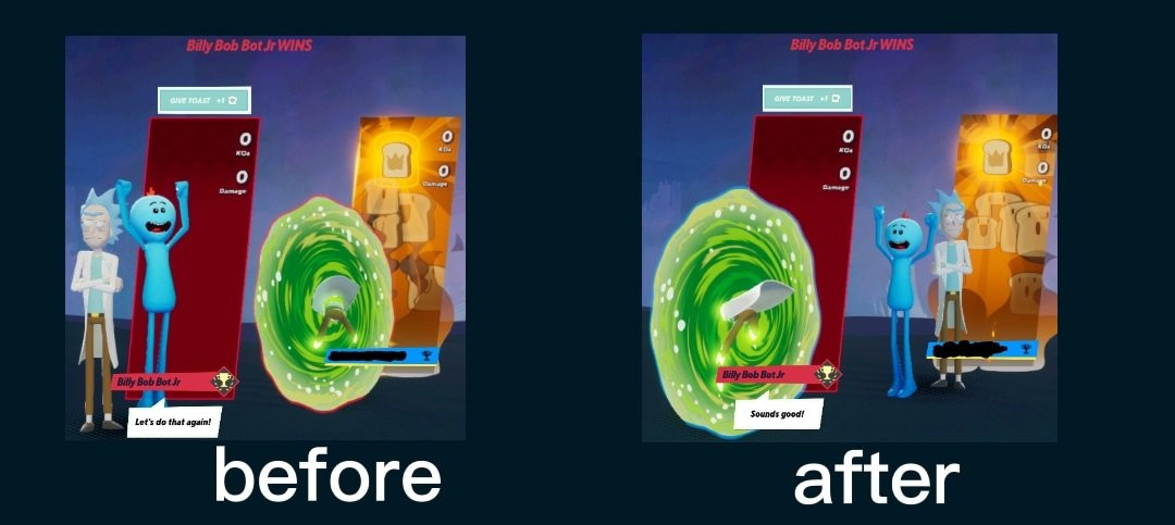 Rick Swap Win and Defeat Animation Mod for MultiVersus | MVS Mods